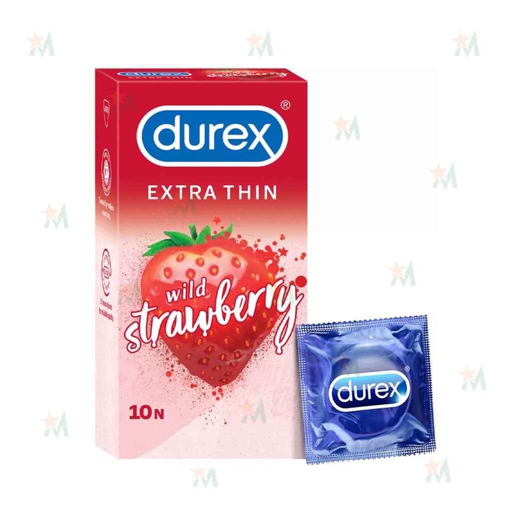 Durex Condom Wild Strawberry 10 Pieces - Star Mart