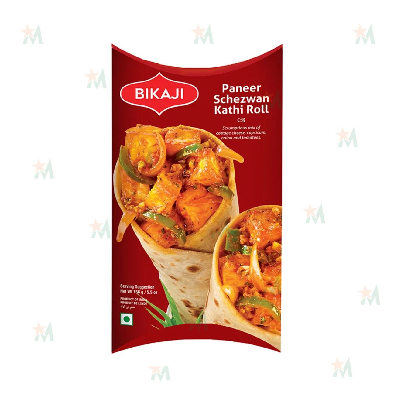 Buy Bikaji Kathi Roll Paneer Schzwan 156 GM - Star Mart